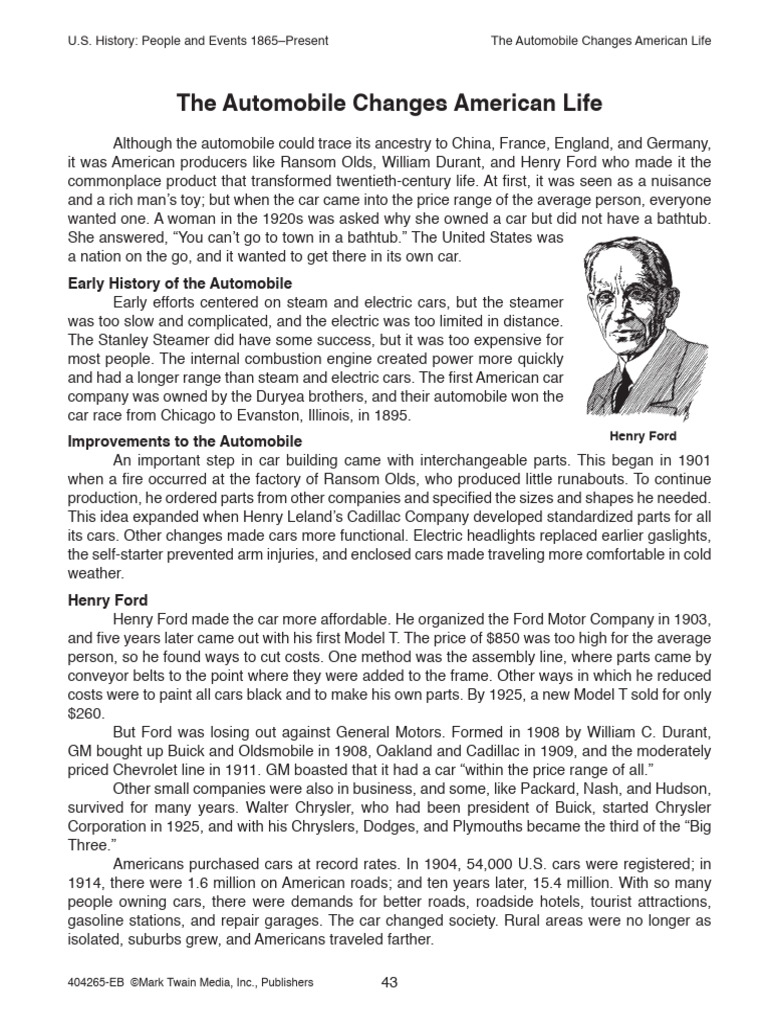 Ariana Del Valle - Henry Ford.pdf.Kami | PDF | Car | Transport Economics