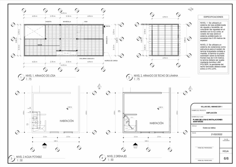 Plano de Techo | PDF