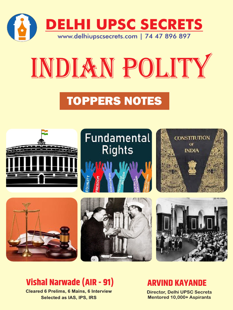 Indian Polity 2025 | PDF | Languages Of India | Government