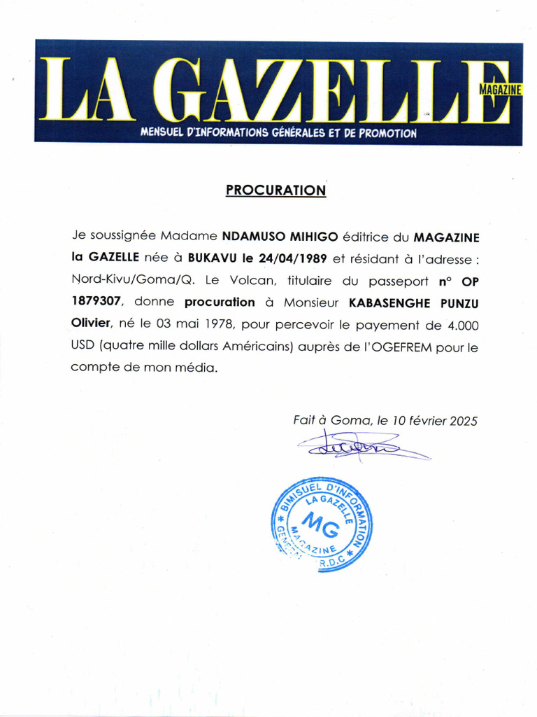 Doc la gazelle | PDF