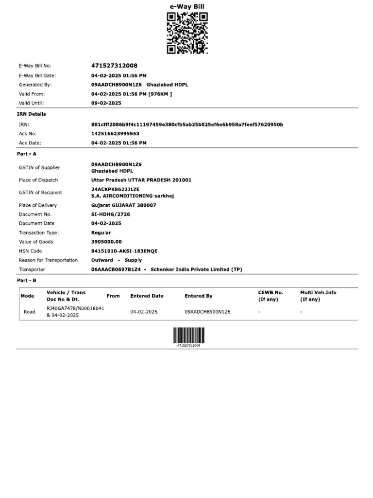 Eway Bill | PDF