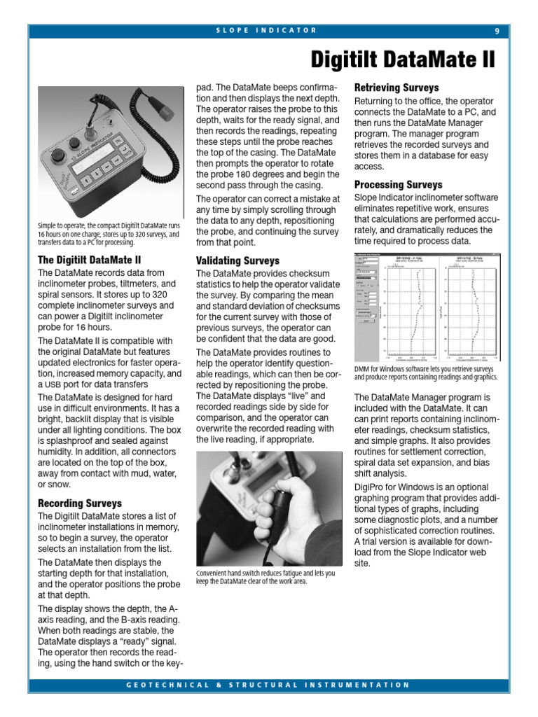 Digitilt Datamate Datasheet | PDF | Battery Charger | Usb