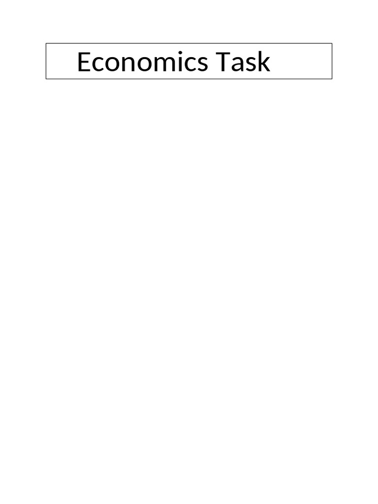 Economics Task 2024 | PDF