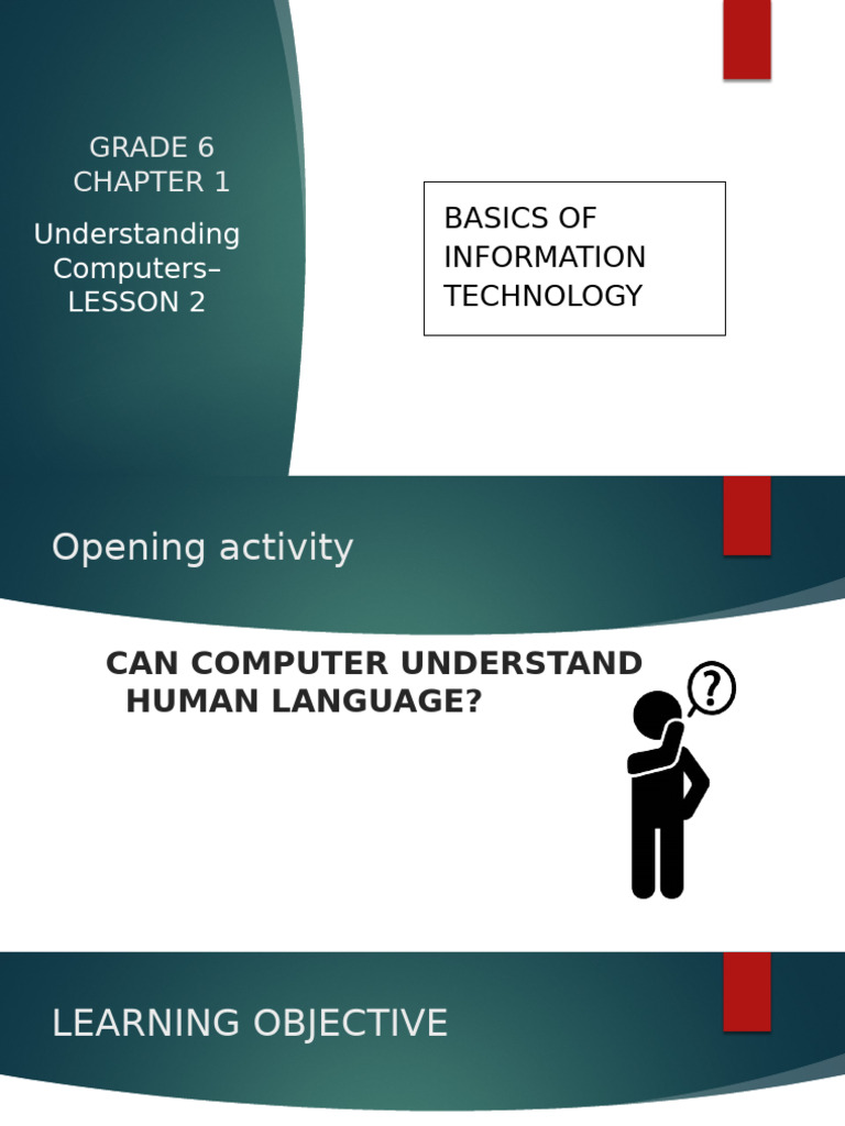 Gr6 Ppt 2_understanding Computers | PDF | Assembly Language | Programming