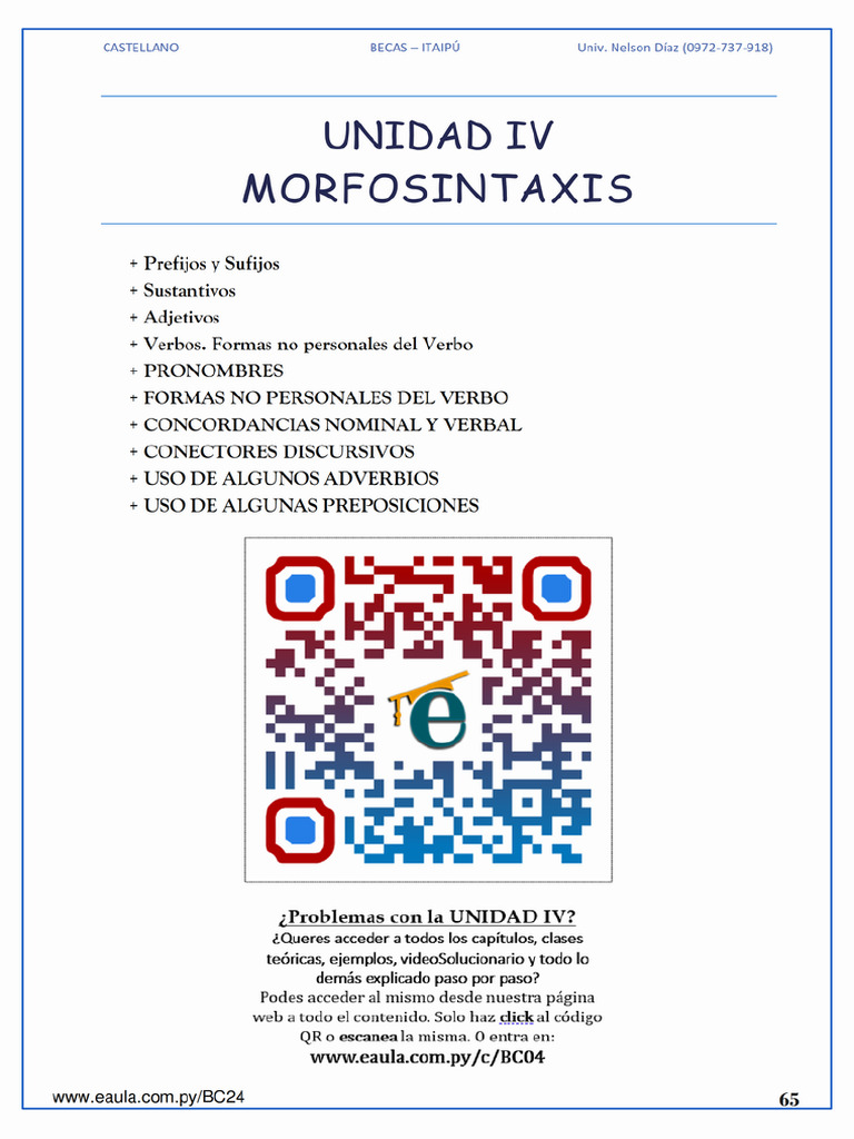 IV. morfosintaxis | PDF