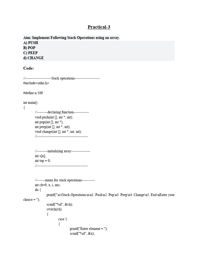 NFSU DSA - Practical-3 | PDF | Computer Programming | Software Engineering