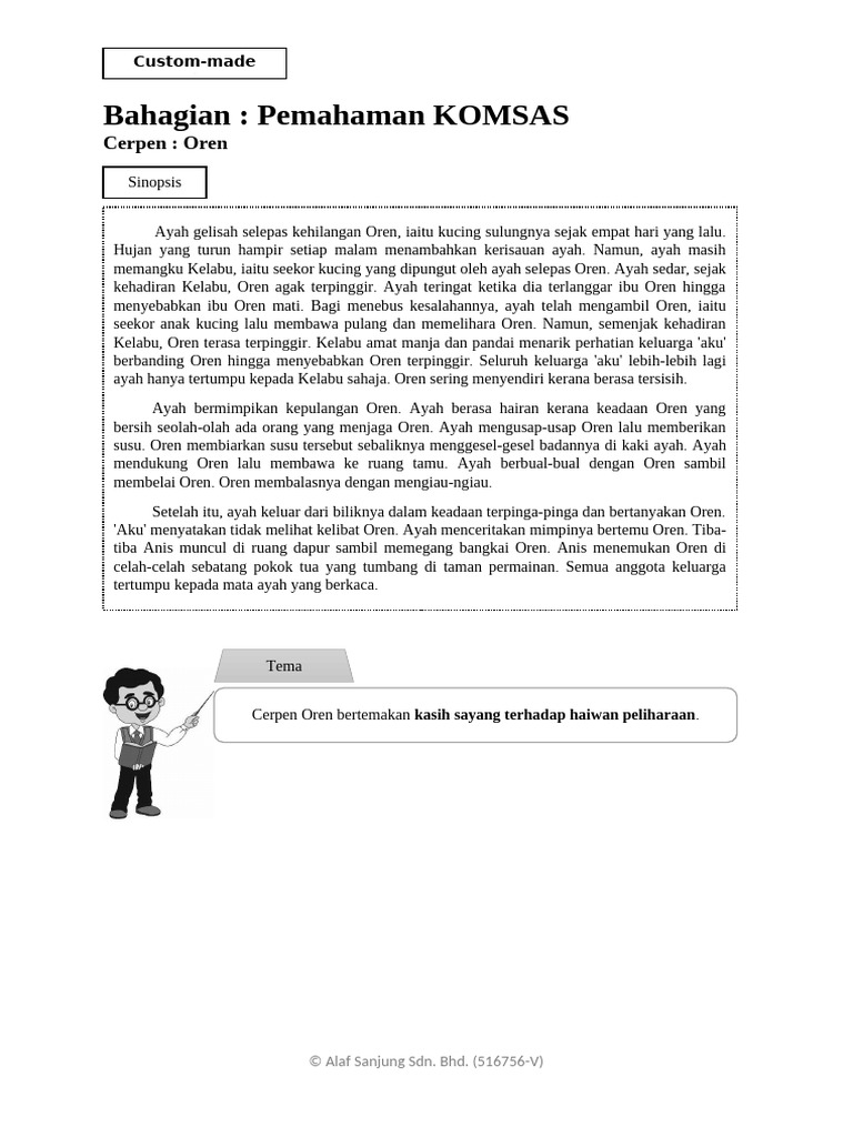 4 - Cerpen A - Oren | PDF