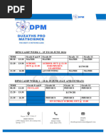 Matric Rewrite Timetable 2025 | PDF