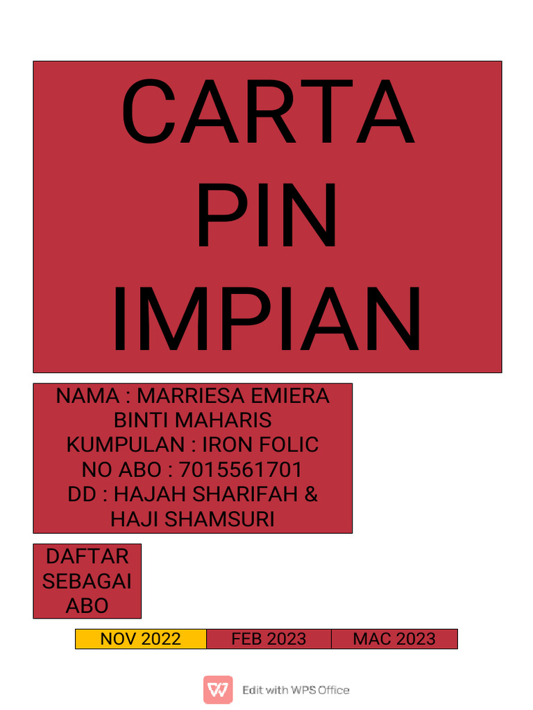 Carta Pin Impian | PDF