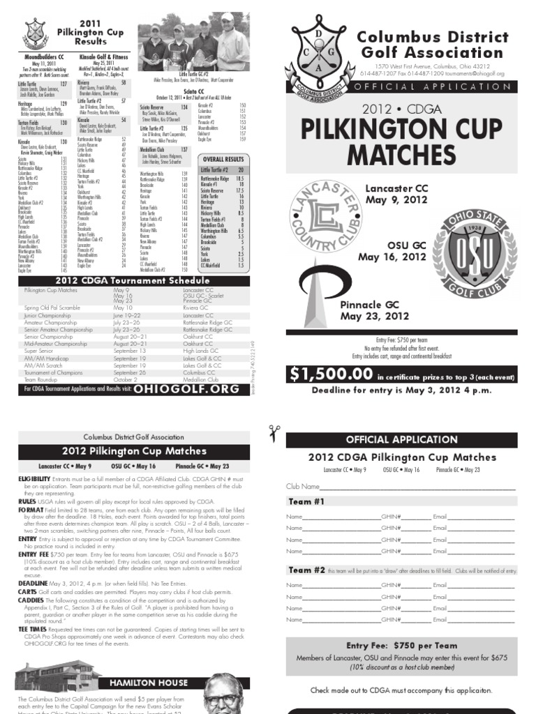 Cdga Pilk Cup | PDF | Precision Sports | Sports