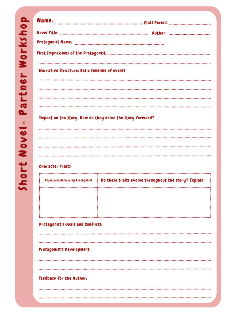 Short Novel - Partner Workshop 2 | PDF
