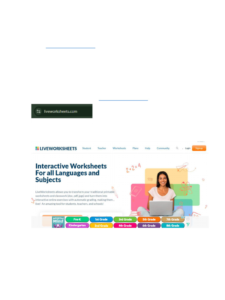 CODIGOS+PLATAFORMA+LIVEWORKSHEETS | PDF