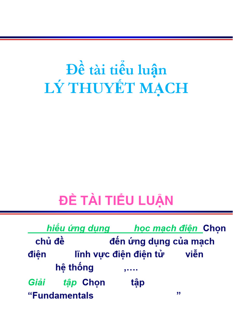Bai Tap Tieu Luan | PDF