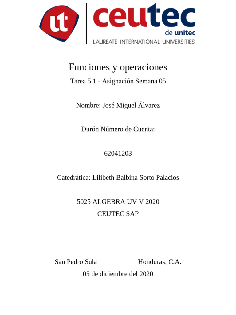 Tarea 5 1 JoseALvarez 62141203 | PDF