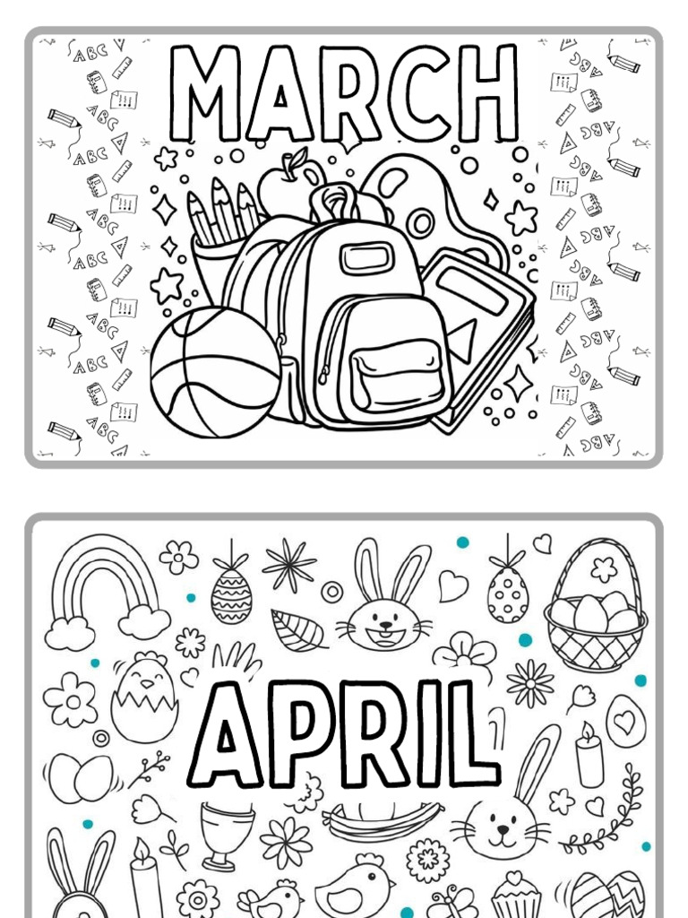 Colorful Months of The Year Fcs | PDF