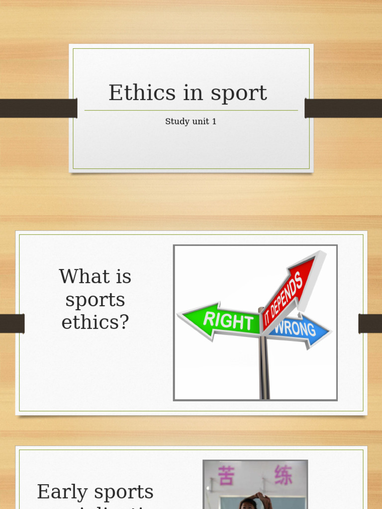Sport+Ethics+SU+1+ENGLISH | PDF | Doping In Sport | Sports