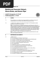 ASTM C76 - Reinforced Concrete Pipe | PDF | Cement | Concrete