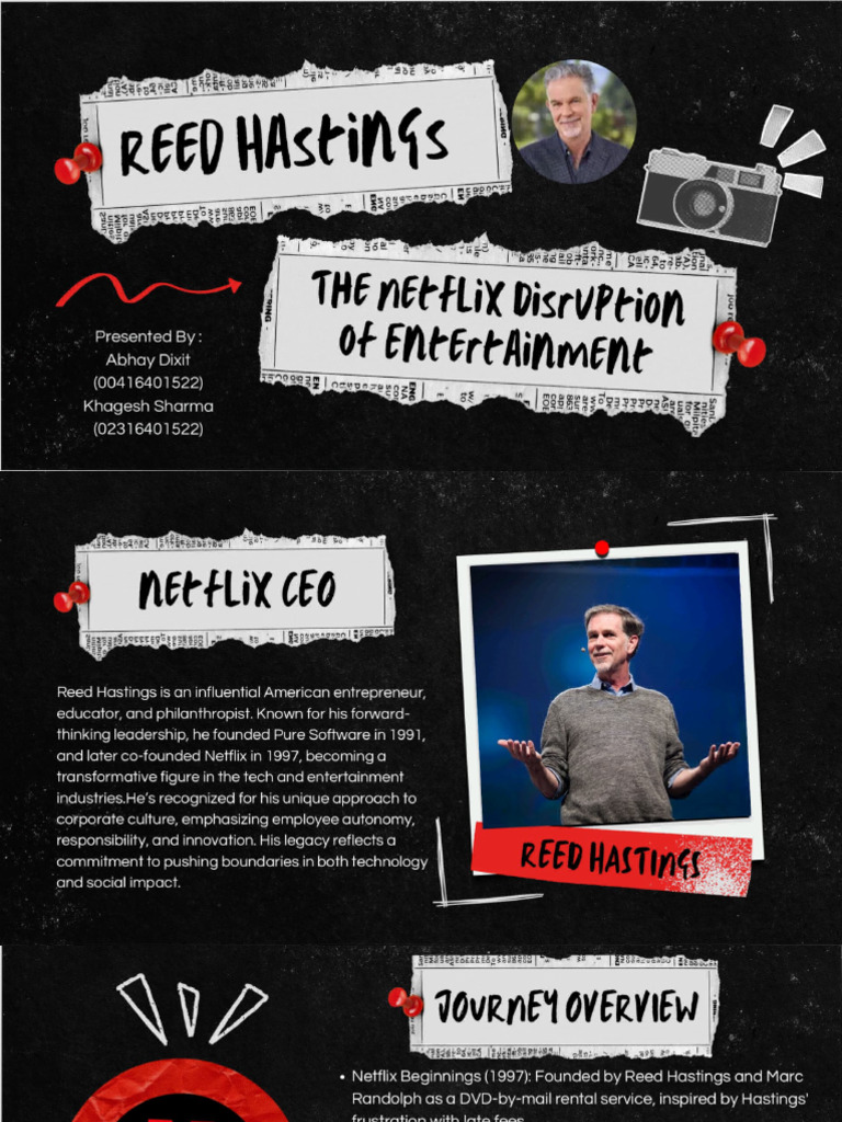 Reed Hastings: Netflix's Disruption | PDF | Netflix | Streaming Media