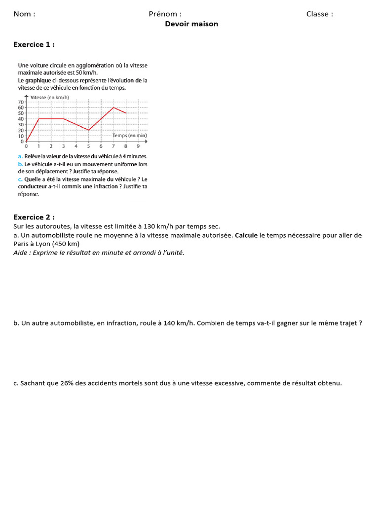 Devoir Maison Pdf