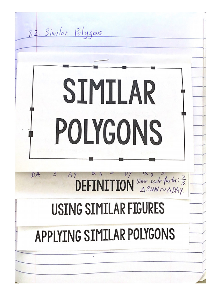 7.2 Similar Polygon Notes | PDF