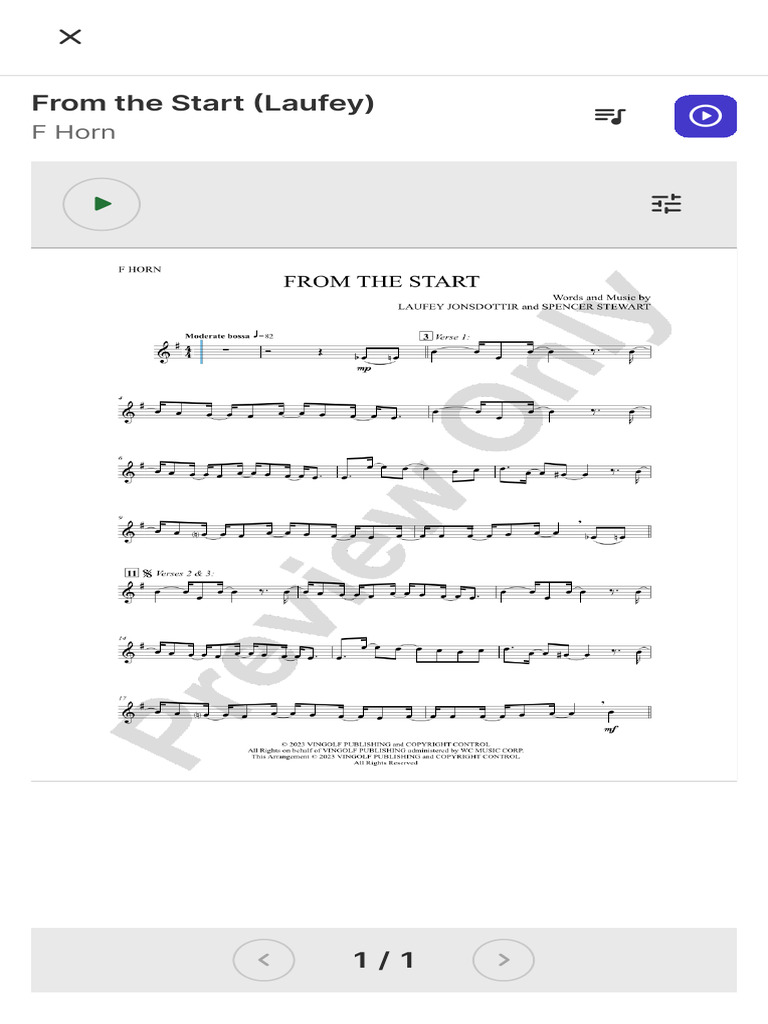From the Start - Laufey Sheet Music | PDF