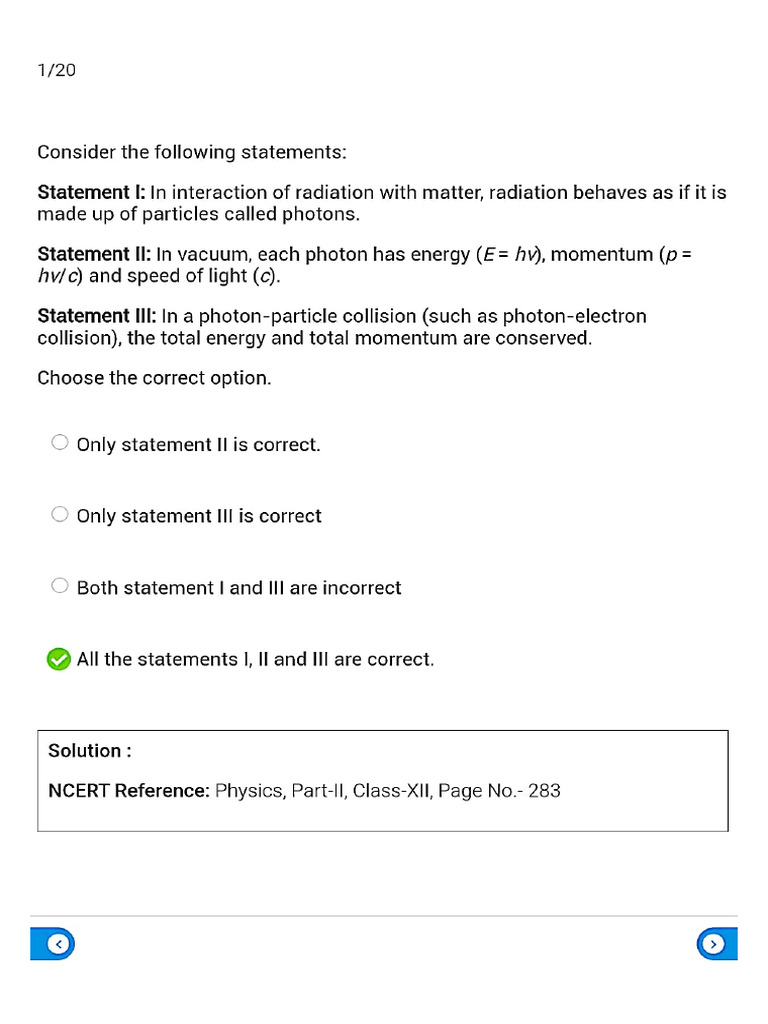 Physics Poll 9 | PDF