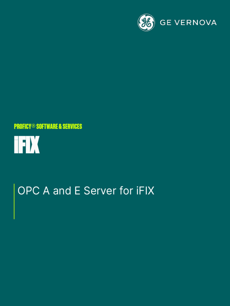 OPC A and E Server For iFIX | PDF | Computing