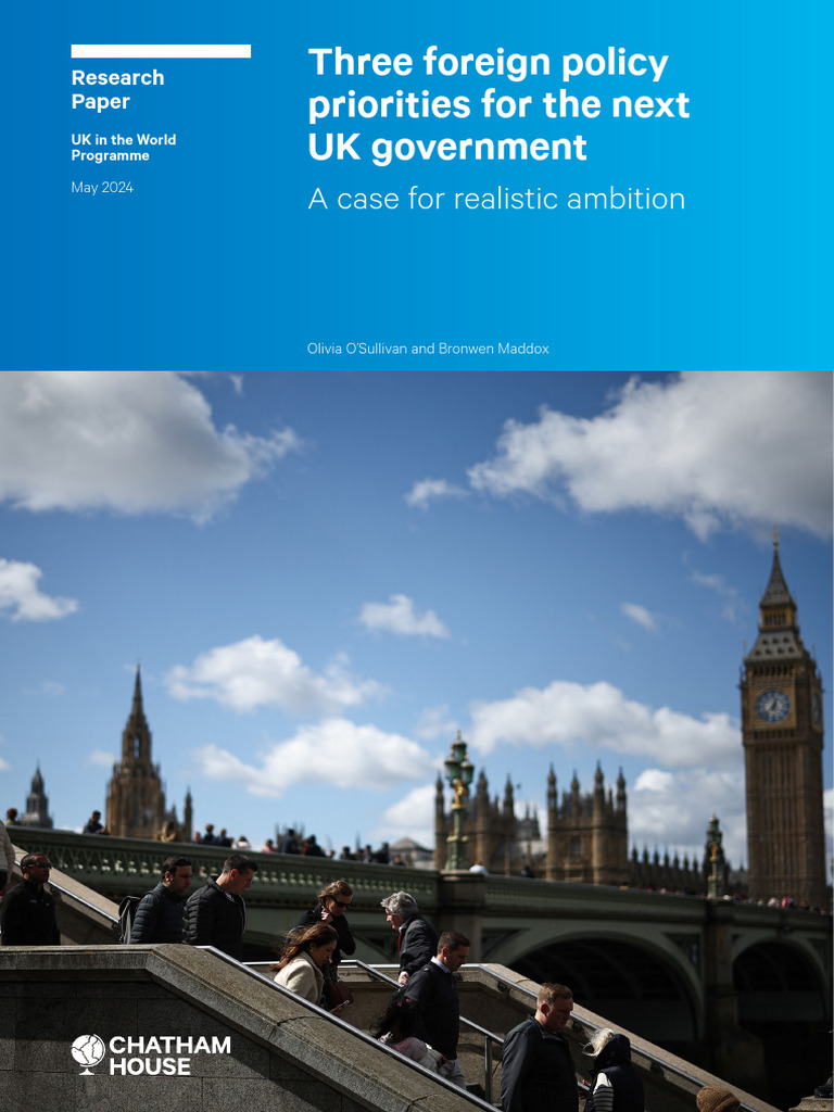 UK Foreign Policy Priorities 2024 | PDF | European Union | United Kingdom
