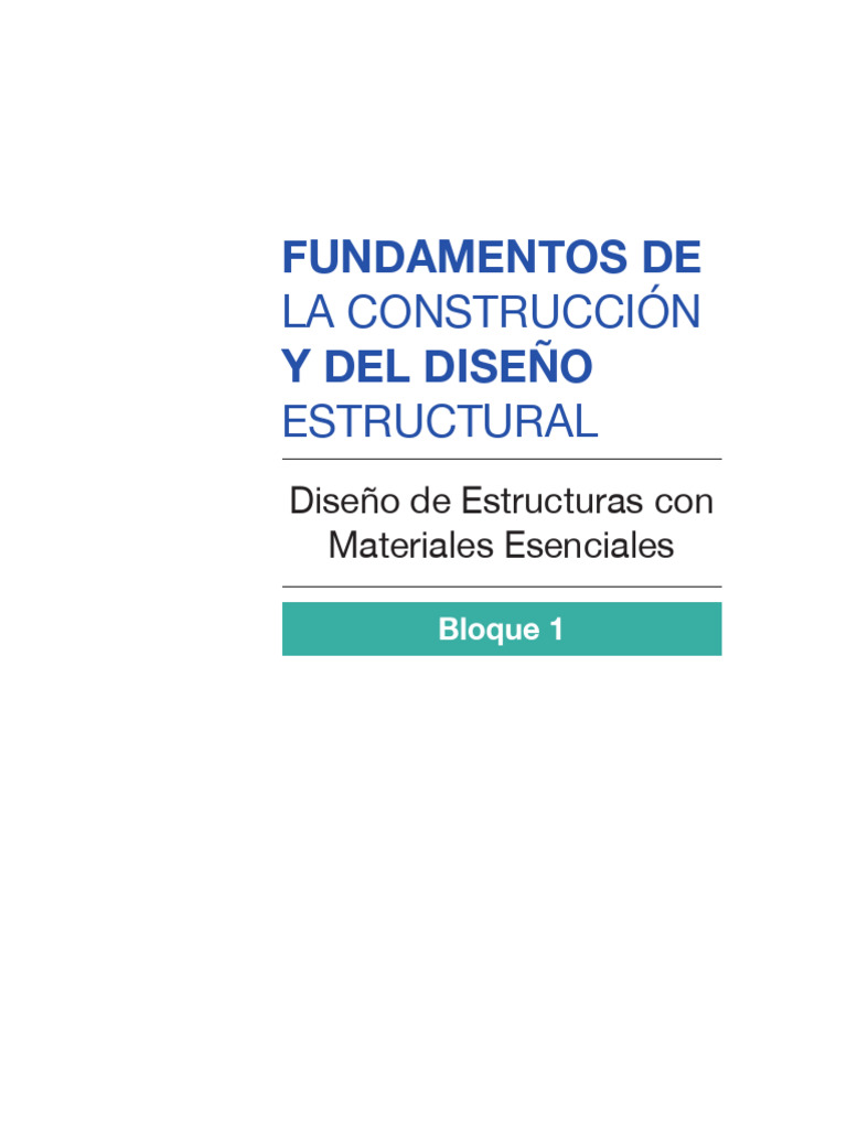 DisenoEstructurasMaterialesEsenciales_Ant_B1_S | PDF | Diseño | edificio