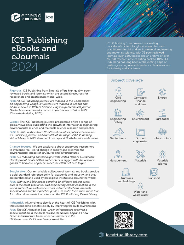 Ice Publishing Brochure 2024 | PDF | Publishing | Infrastructure