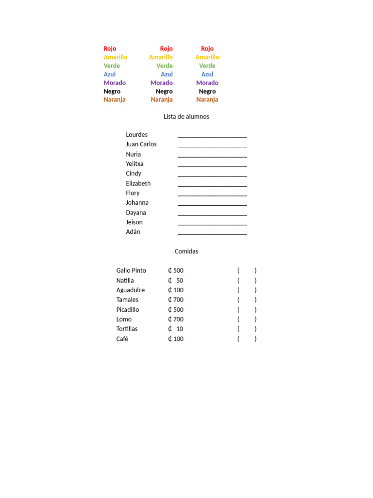 Tabuladores | PDF