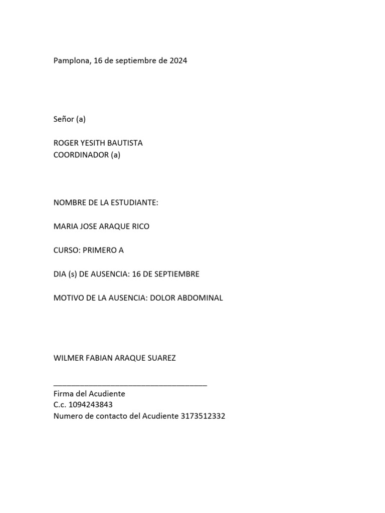 formato excusaA_080237 | PDF