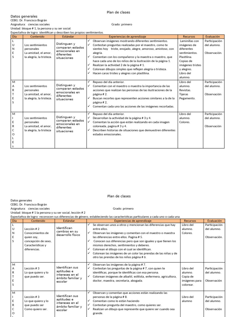 Plan Sociales Primero | PDF | Escuelas | Aprendizaje