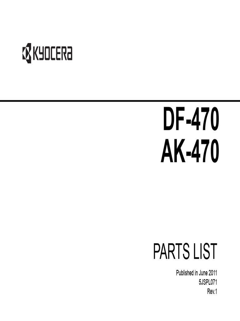 DF 470 Ak 470enplr1 | PDF | Manufactured Goods | Equipment