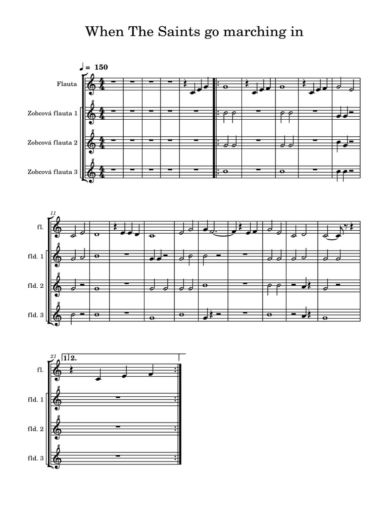 When The Saints Go Marching in | PDF