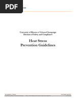 Heat Stress Plan | PDF | Hyperthermia | Dehydration