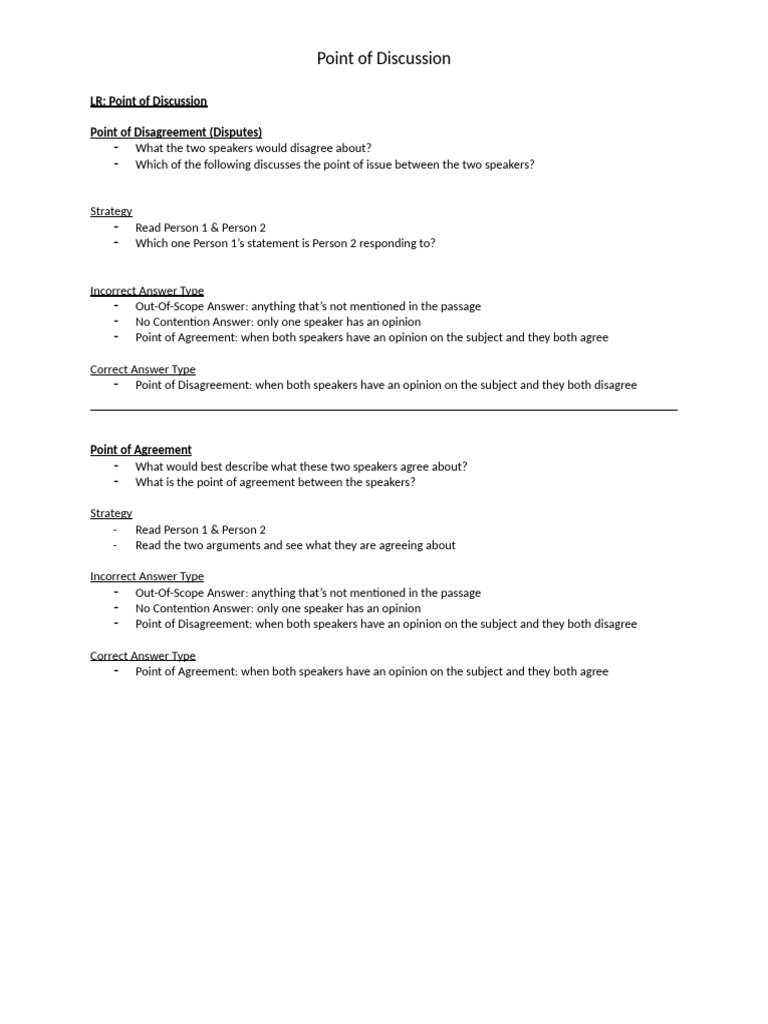 2 - Point of Discussion | PDF