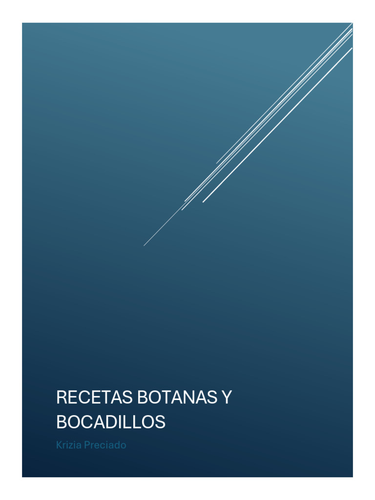 Curso de Botanas y Bocadillos | PDF | Panes | Alimentos
