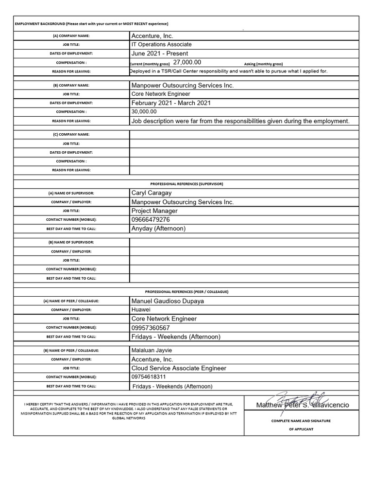application form 2 | PDF | Business