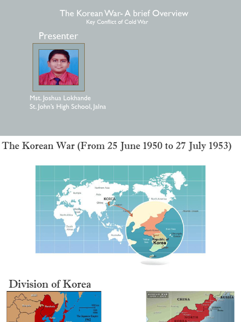 Presentation On Korean War by Mst. Joshua Lokhande | PDF
