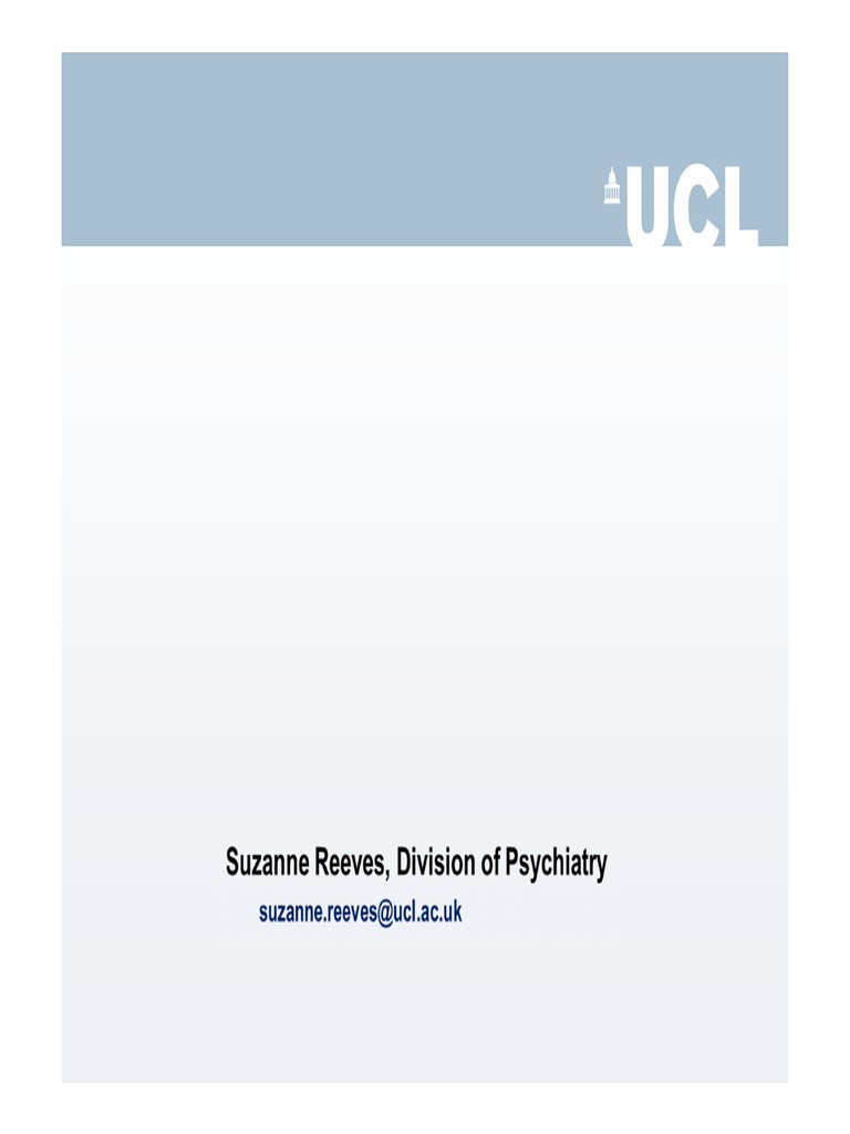 Suzanne Reeves Very Late Onset Schizophrenia and Related Psychoses | PDF | Schizophrenia | Psychosis