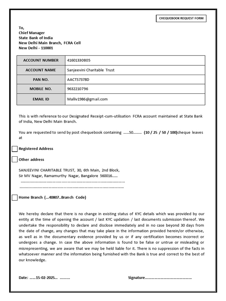cheq book 50 leaf req | PDF