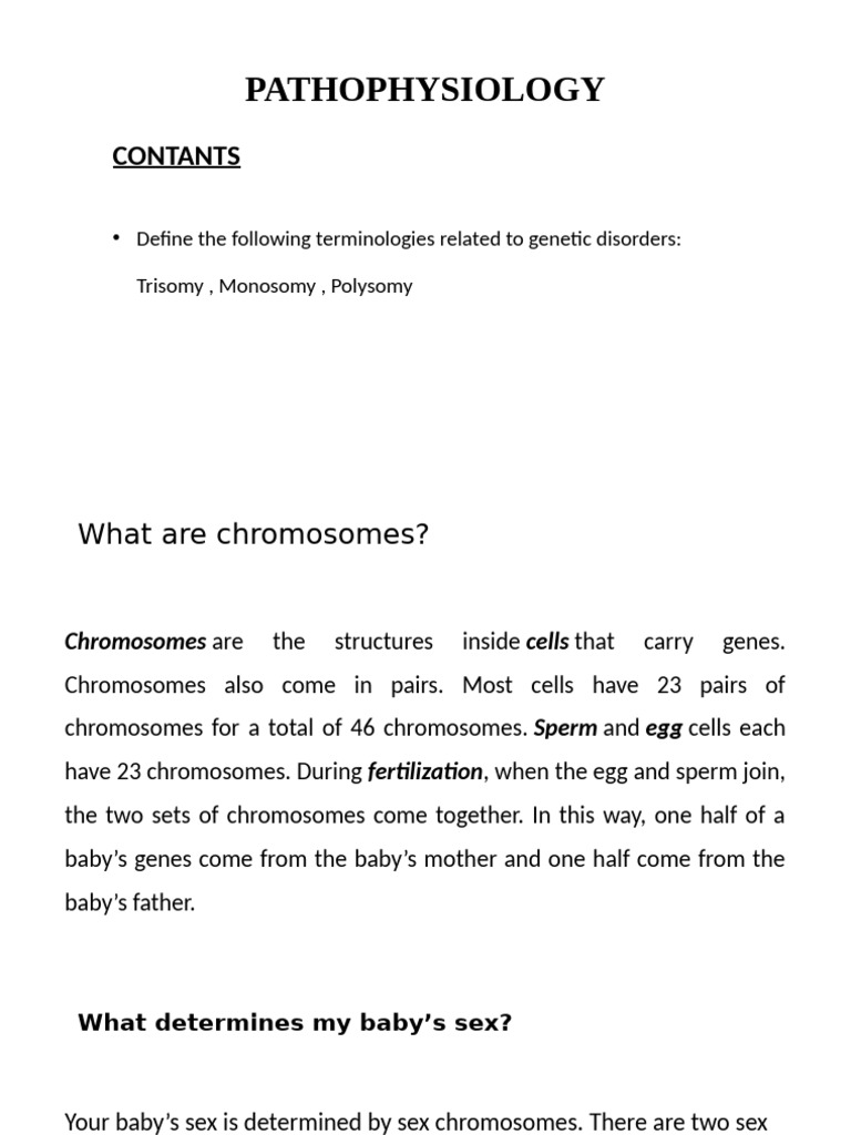 Chromosomal Abnormalities Explained | PDF