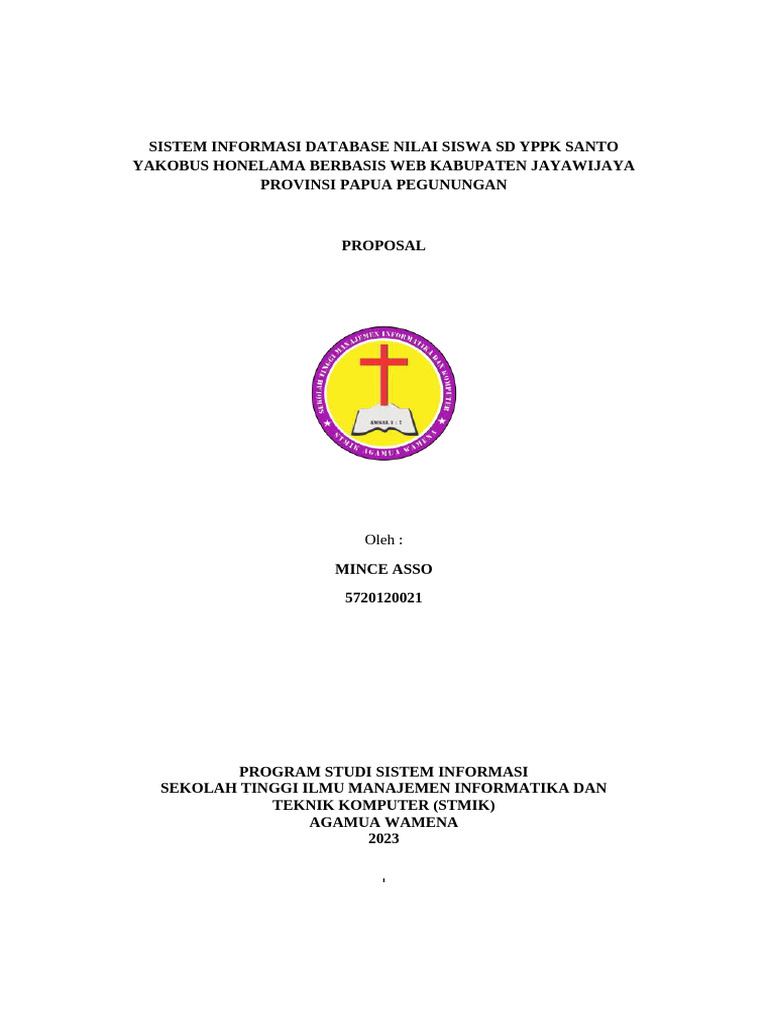 Sistem Informasi Nilai Siswa SD YPPK | PDF
