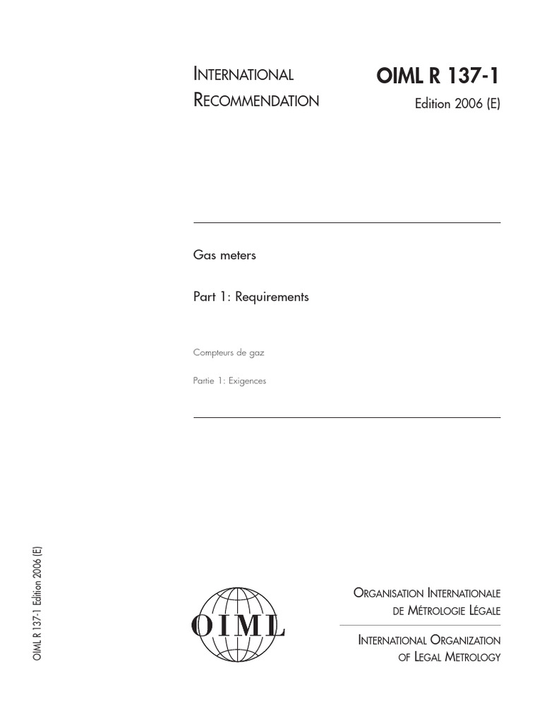 Norma Omil r137 1 E06 | PDF | Gases