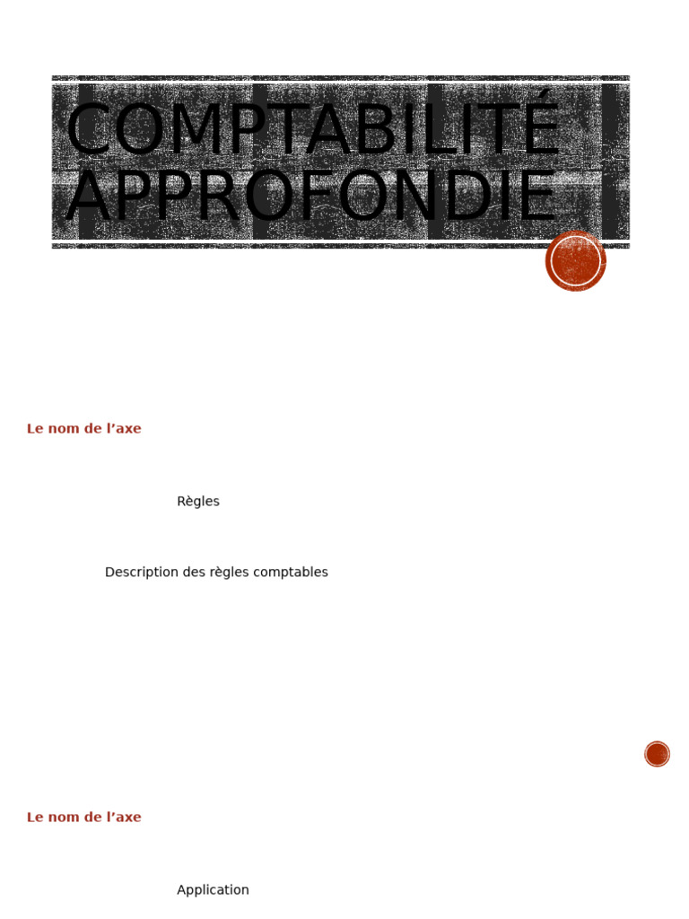 Compta Approfondie Template | PDF