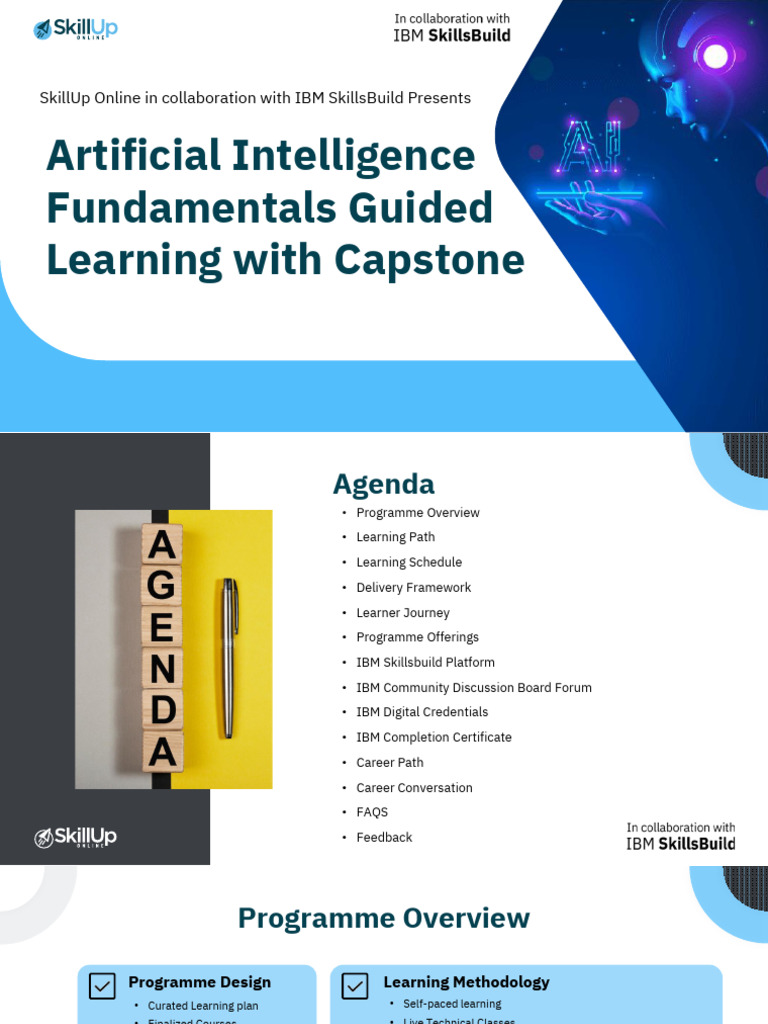 Artificial Intelligence Fundamentals with Capstone_Orientation Deck ...