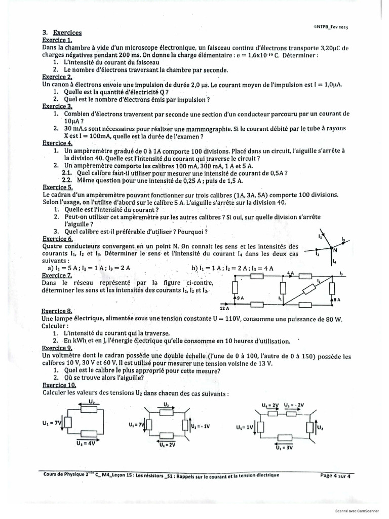 Rappels Electricité | PDF