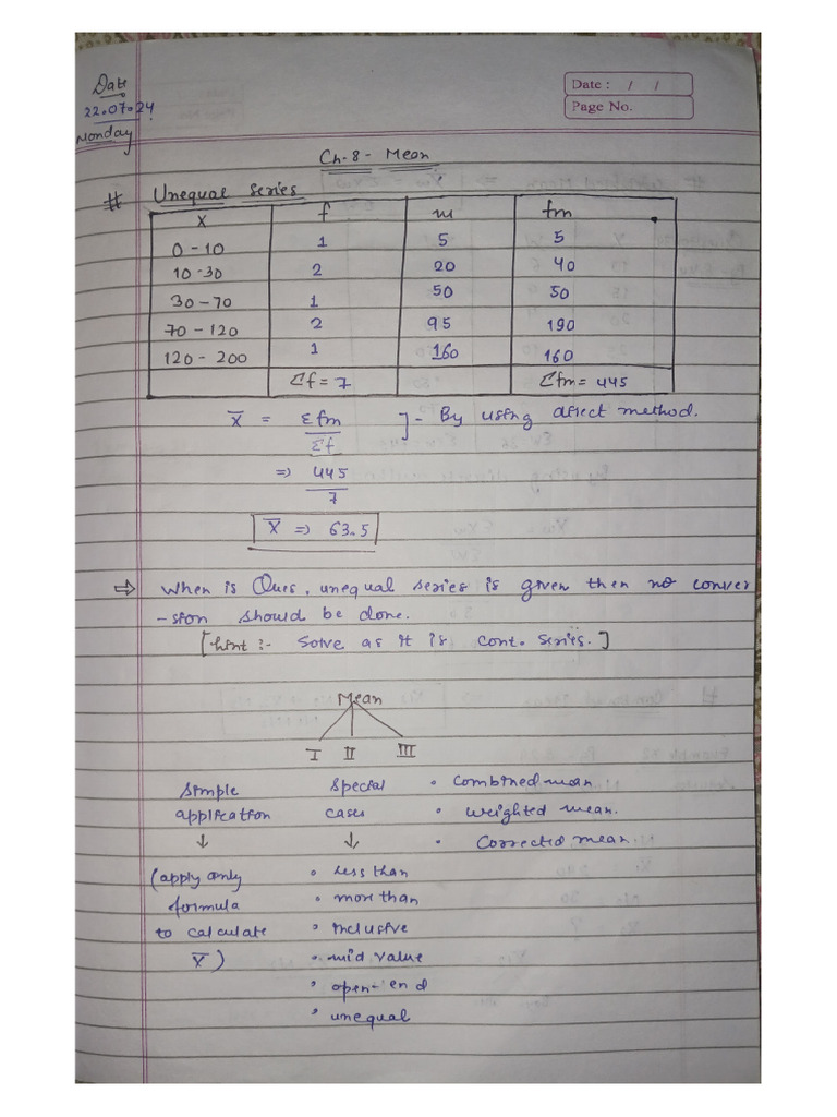 Ch8 Arithmetic Mean PART 2 | PDF