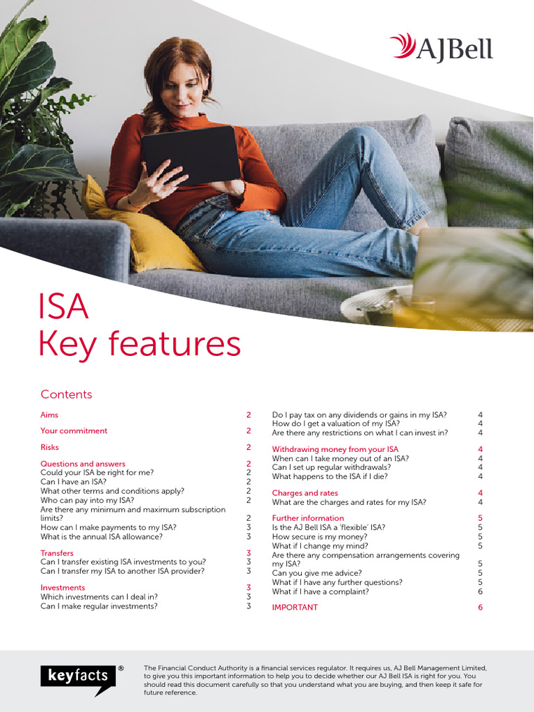 AJBYI_ISA_key_features | PDF | Investing | Exchange Traded Fund